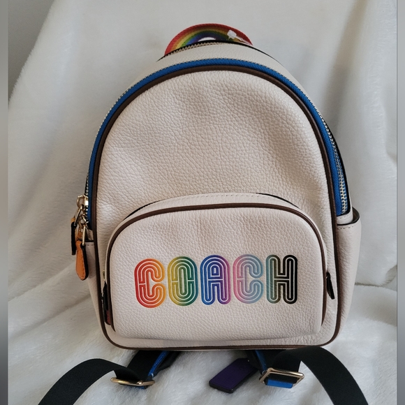 Coach | Bags | Coach Mini Court Rainbow Backpack | Poshmark